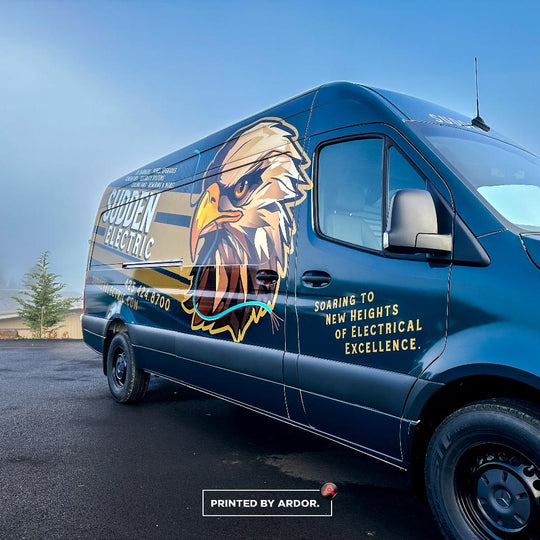 Custom Van Wrap for Sudden Electric | Designed & Printed Fast ...